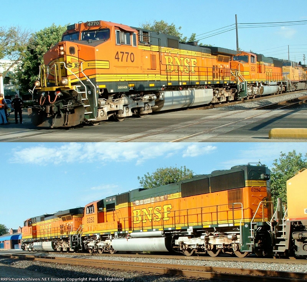 BNSF 4770 and 8252